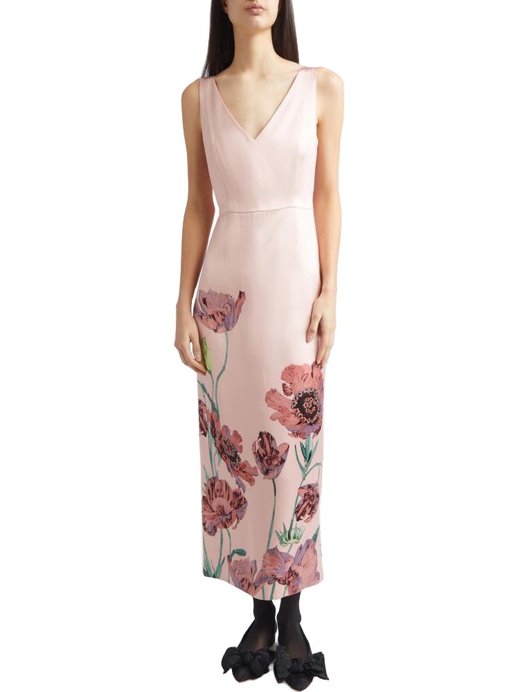 ERDEM Erdem Floral Duchess Midi Pencil Dress